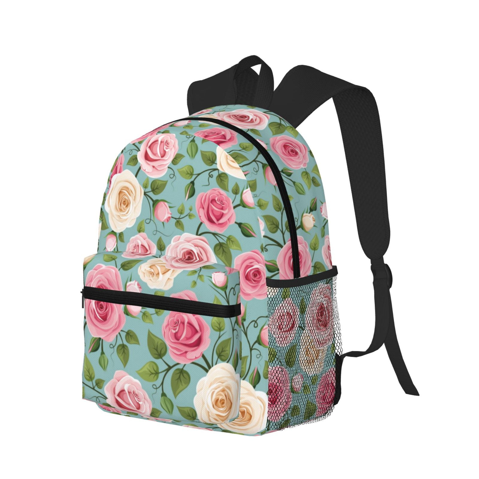 Travel Laptop Backpack for Men Women - Rose Flowers Temg Water ...