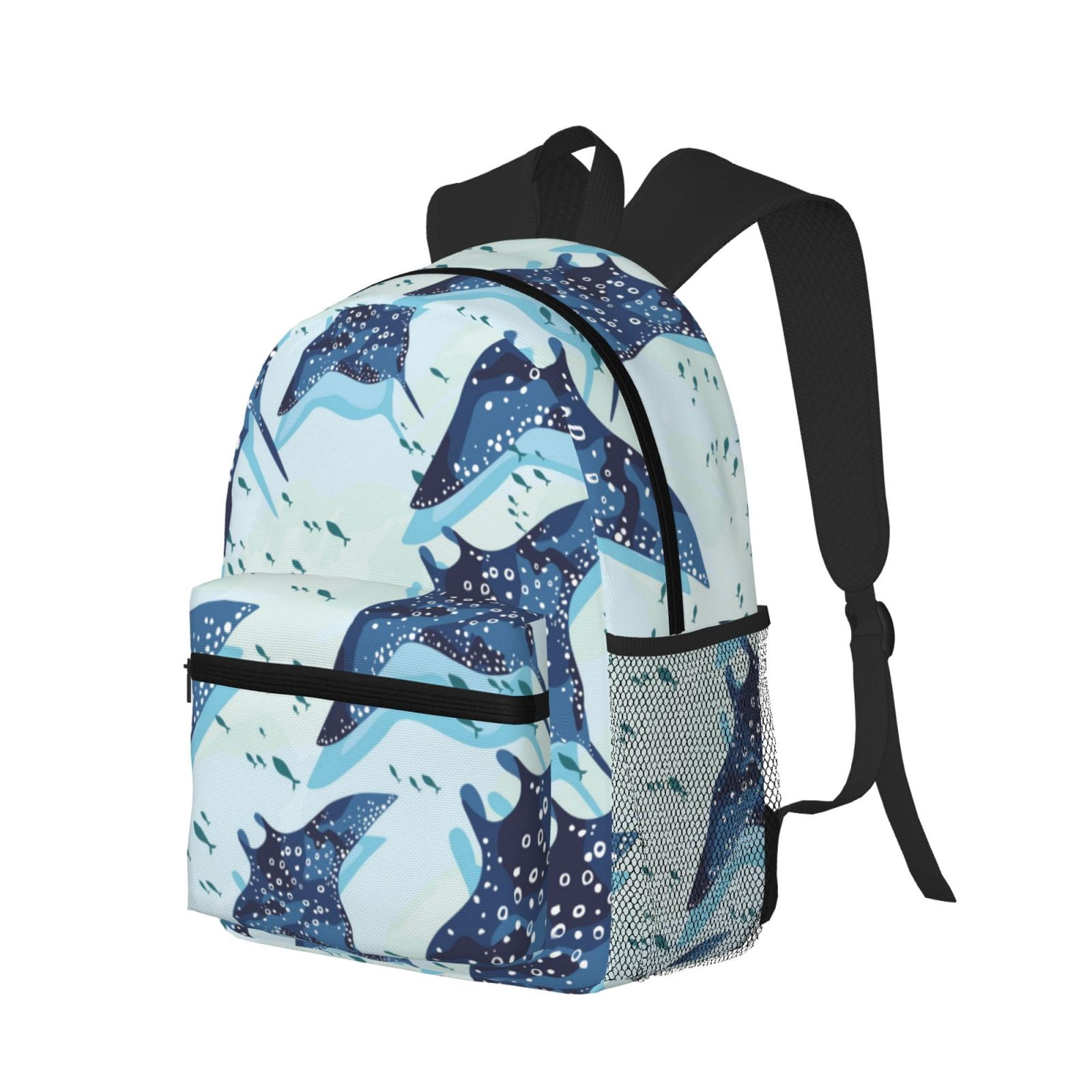 Travel Laptop Backpack for Men Women - Stingray fish cool blue Water ...