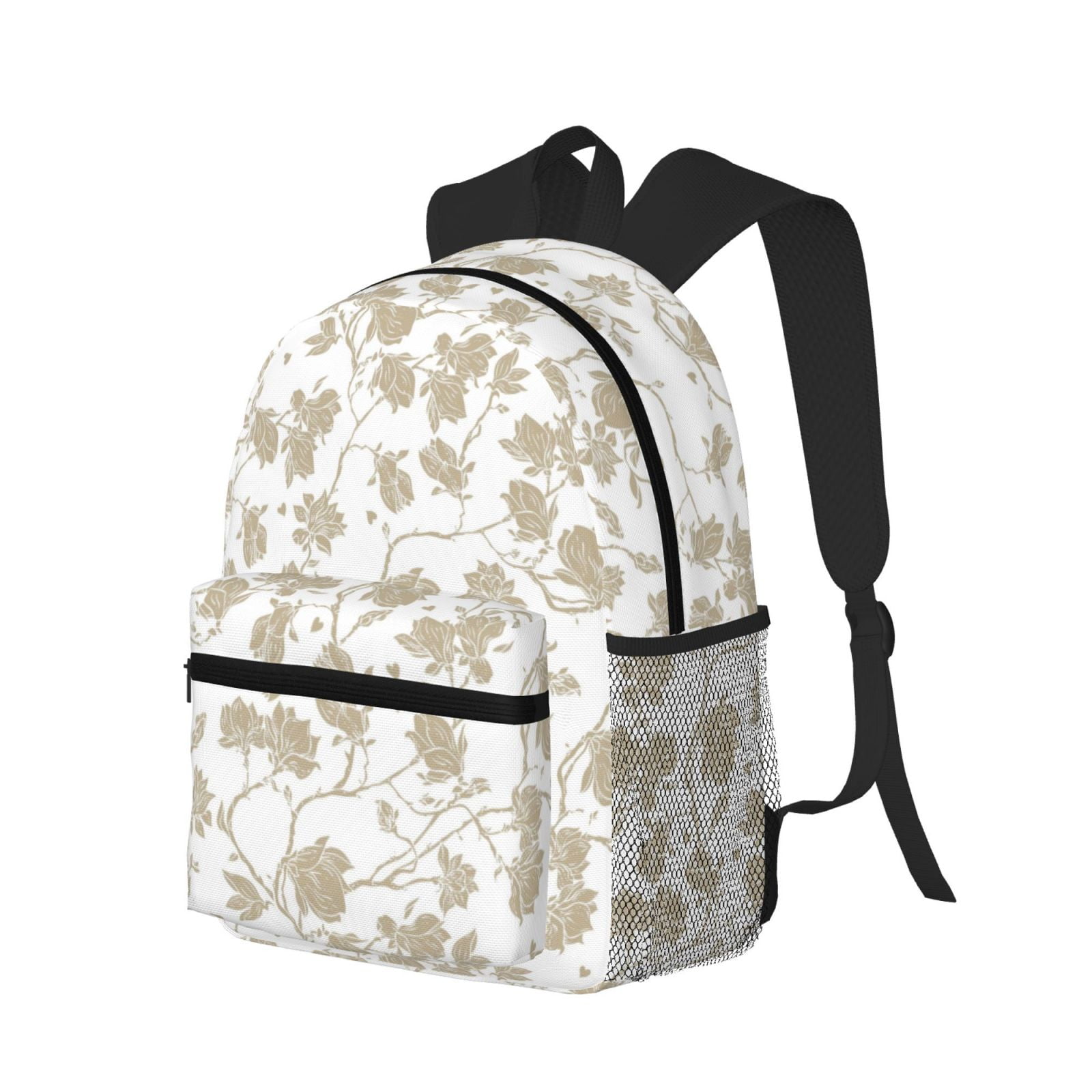 Travel Laptop Backpack for Men Women - Vintage Stylized White Color ...