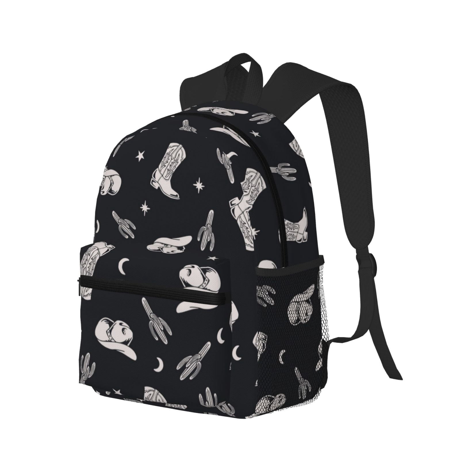 Travel Laptop Backpack for Men Women - Western Cowboy Boho Cactus boots ...