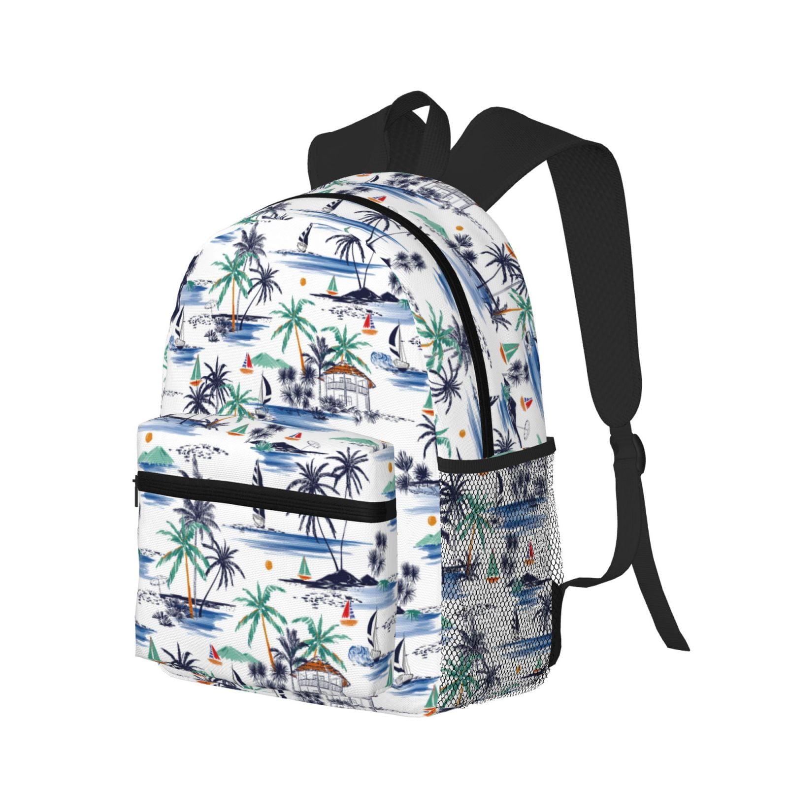 Travel Laptop Backpack for Men Women - palm tree island Water Resistant ...