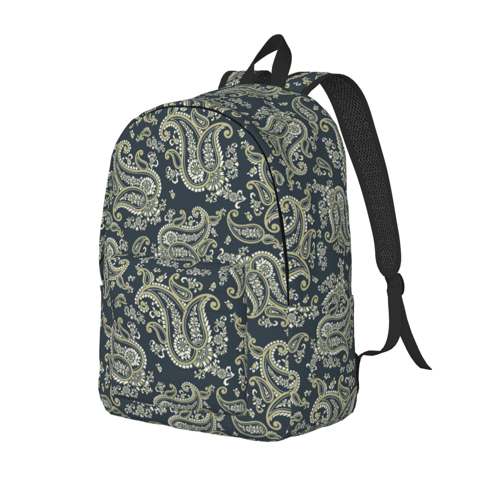 Travel Laptop Backpack - Paisley Pattern No.9075 Canvas Backpack ...
