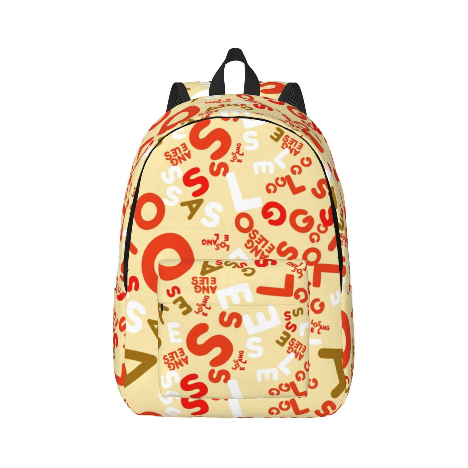 Travel Laptop Backpack - Scandinavian Alphabet2 Wear Resistant Canvas ...