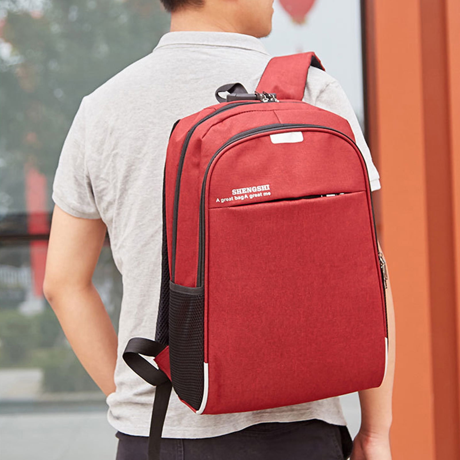 Travel Laptop Backpack, Waterproof Anti Theft Backpack with Lock & USB ...