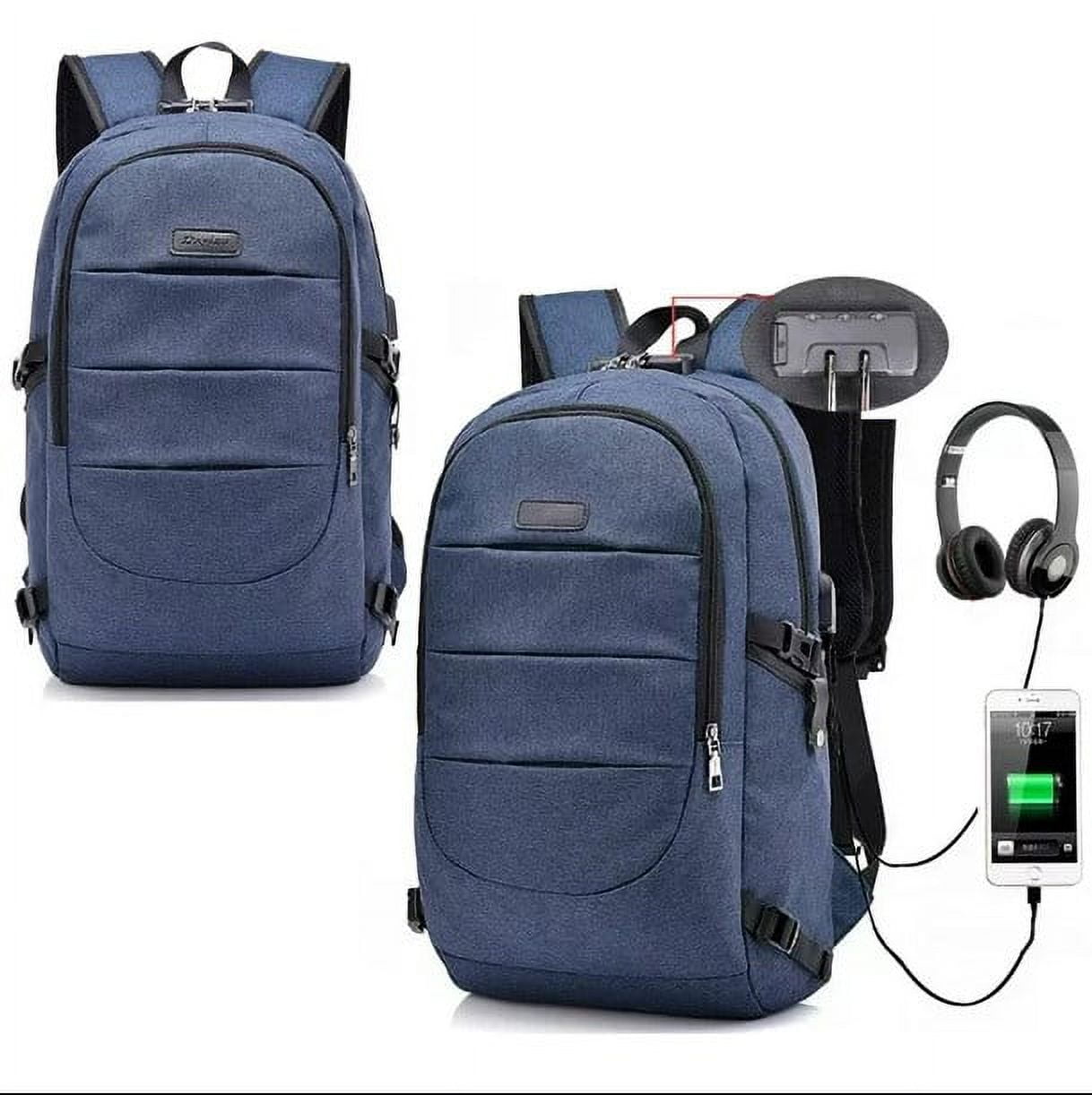Travel Laptop Backpack Waterproof Anti Theft Backpack with Lock and USB ...