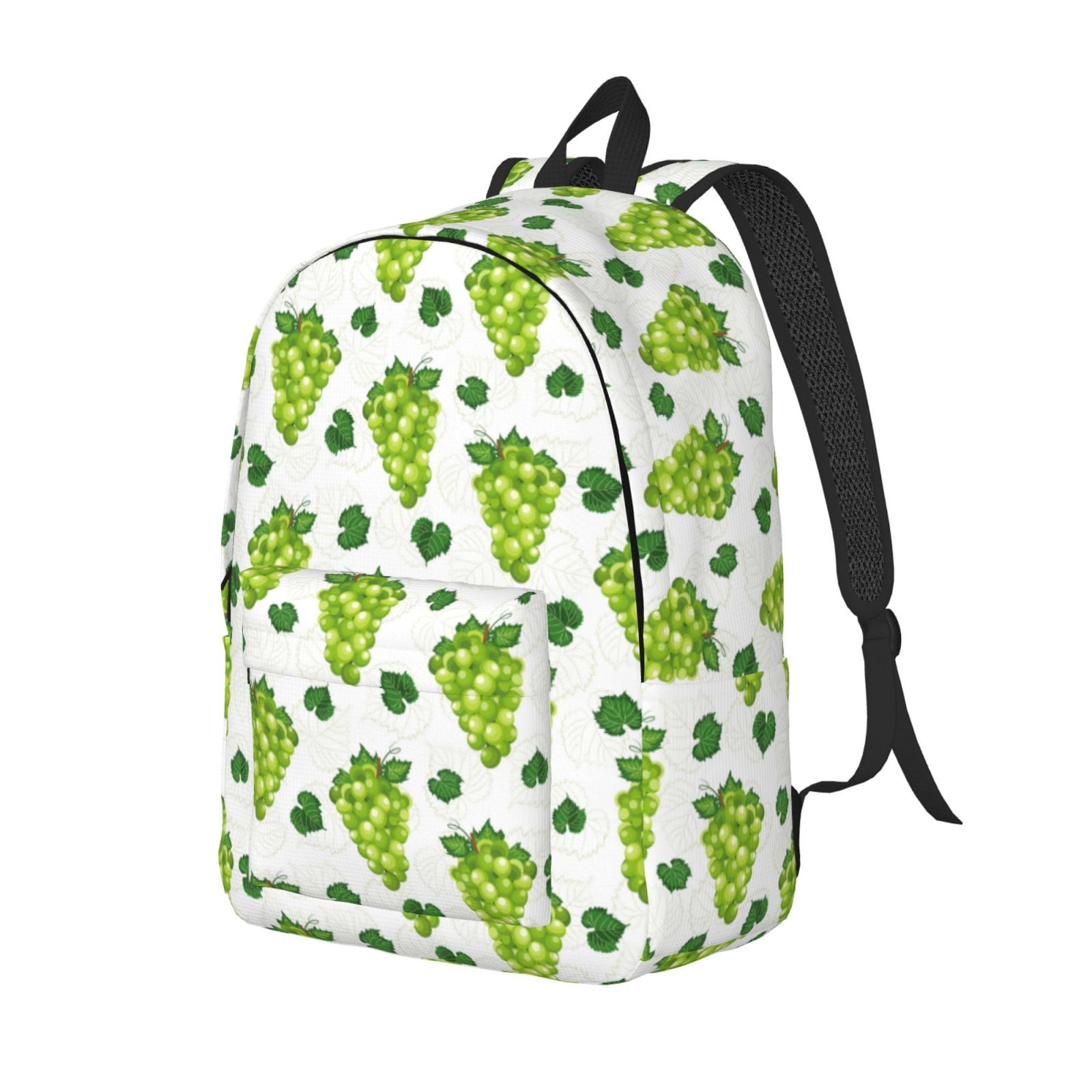 Travel Laptop Backpack - green Grape leaf Canvas Backpack Computer ...