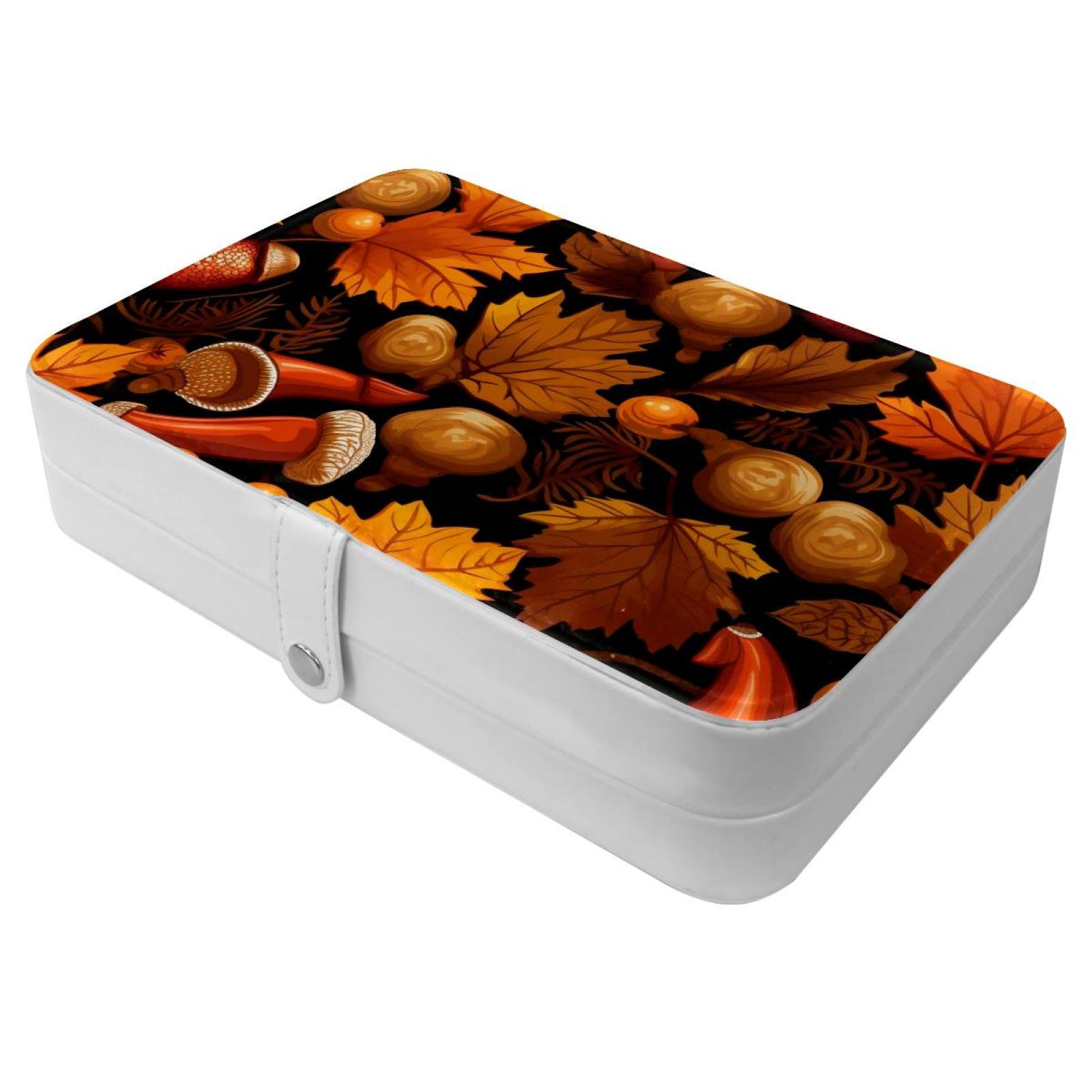 Travel Large Oak Leaves Jewelry Box! Portable Organizer Case Perfect ...