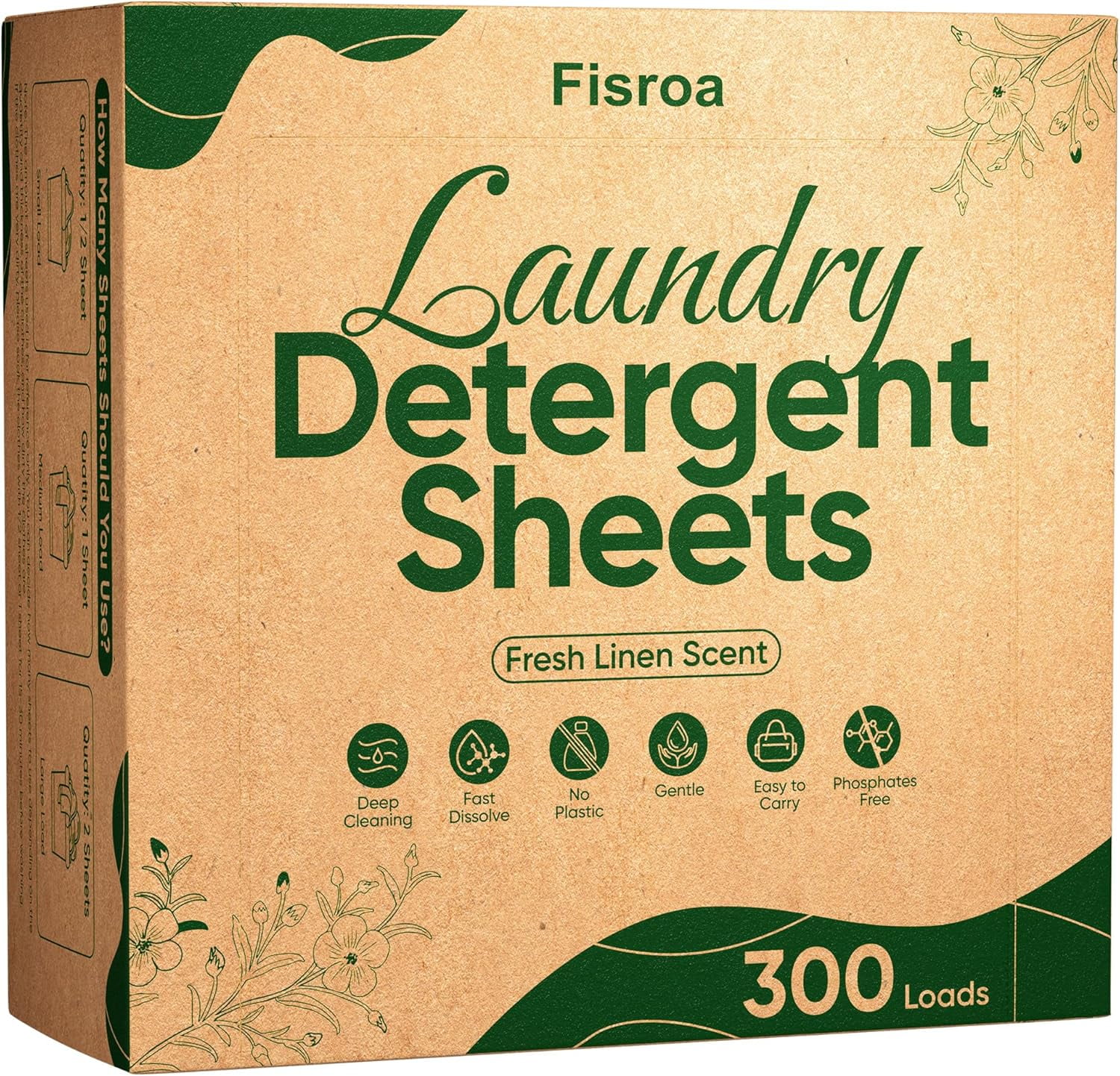 Travel Laundry Detergent Sheets 300 Loads Eco-friendly Washing ...