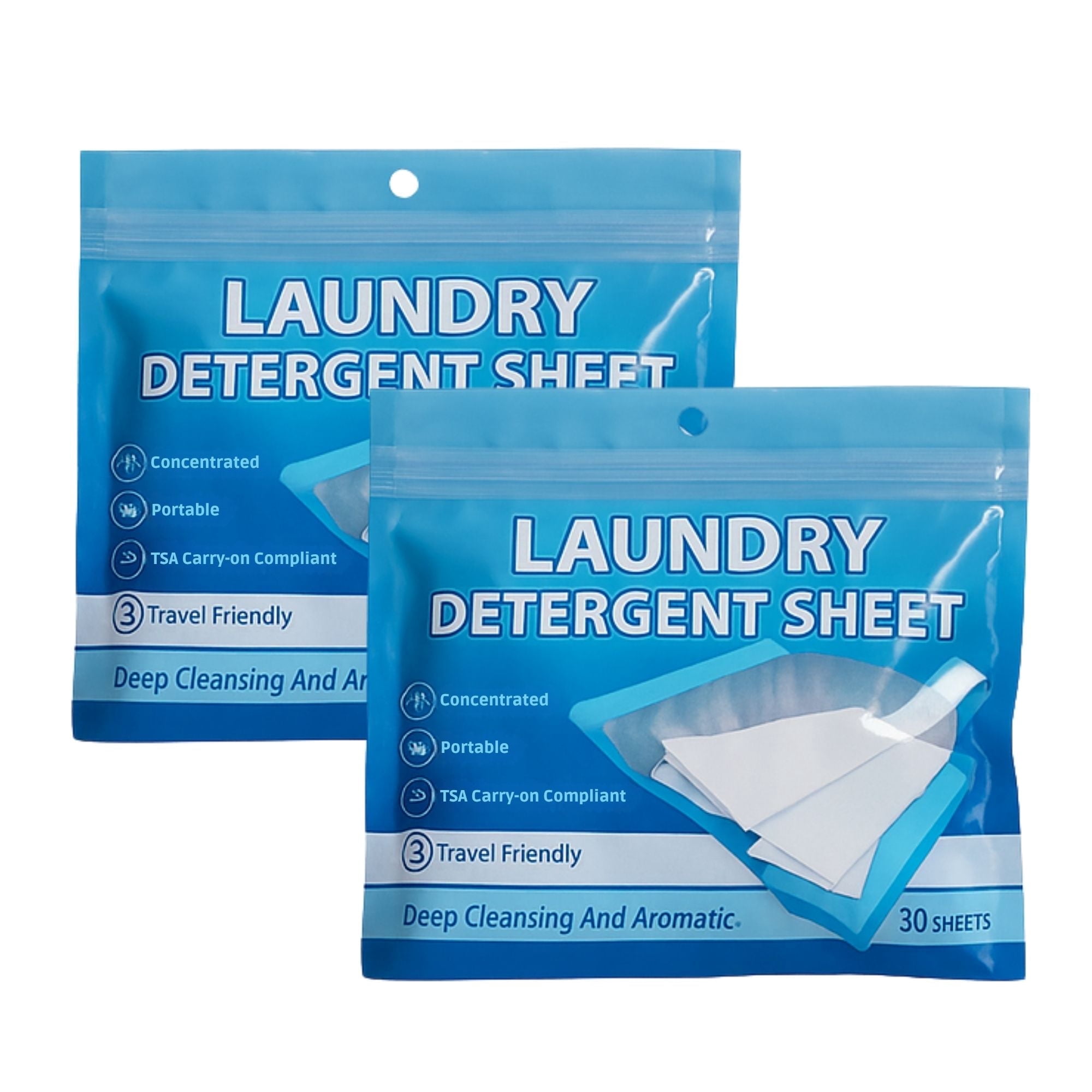 Travel Laundry Detergent Sheets Easy to Use, Both for Washing Machine ...