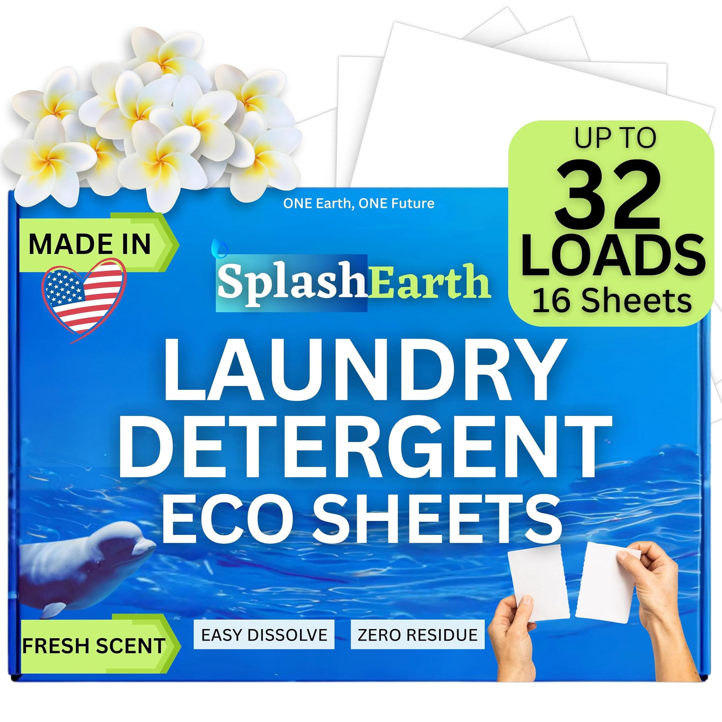 Travel Laundry Detergent Sheets Made in USA, Liquidless Washer Sheet, Eco Friendly Laundry ...