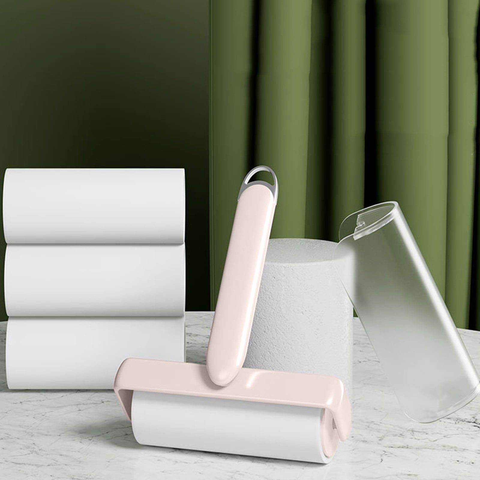 Travel Lint Roller Adhesive Roller Detachable Roller Brush Clothes ...
