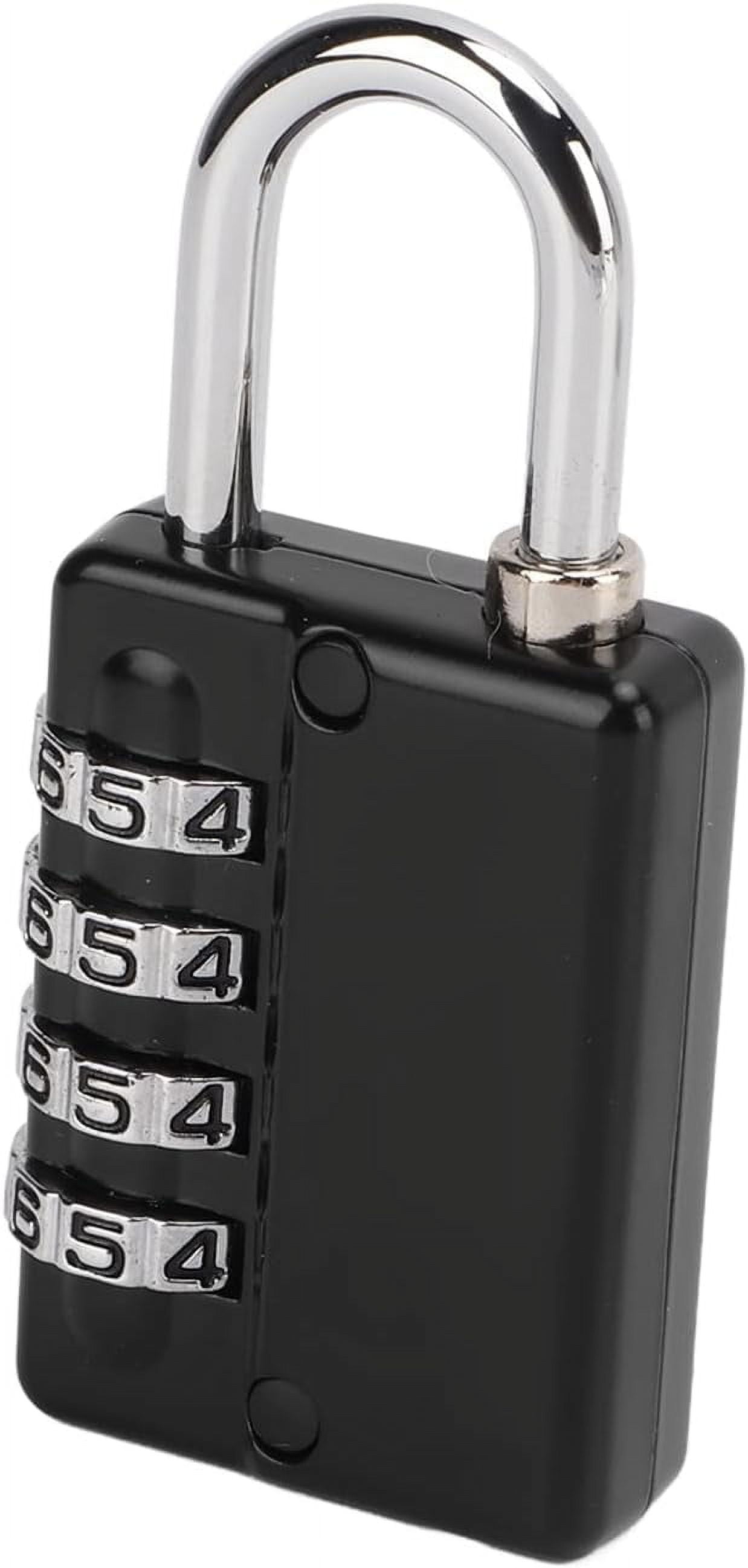 Travel Lock, Padlock 4 Digit Combination Anti Shock for Cabinet for ...