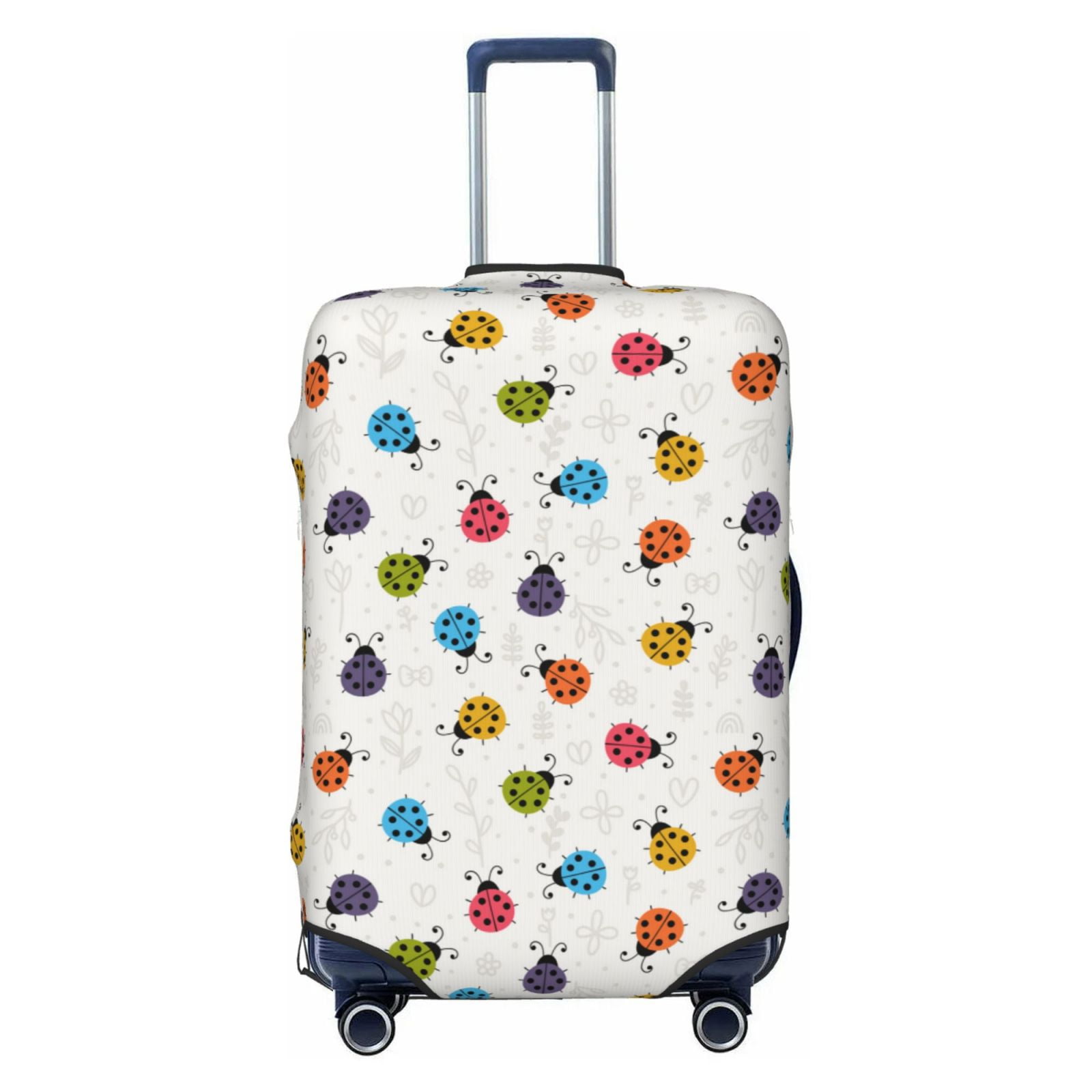 Travel Luggage Cover Protector - Cute Ladybugs Anti-Scratch Suitcase ...