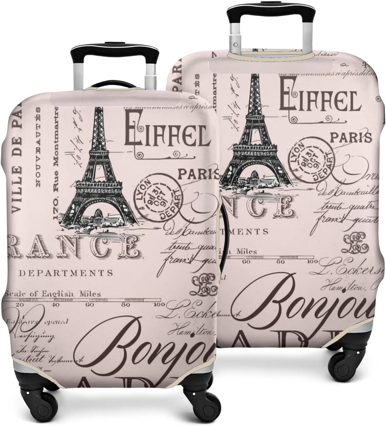 Travel Luggage Cover Suitcase Protector Fits 18-32 Inch Luggage Wheel ...