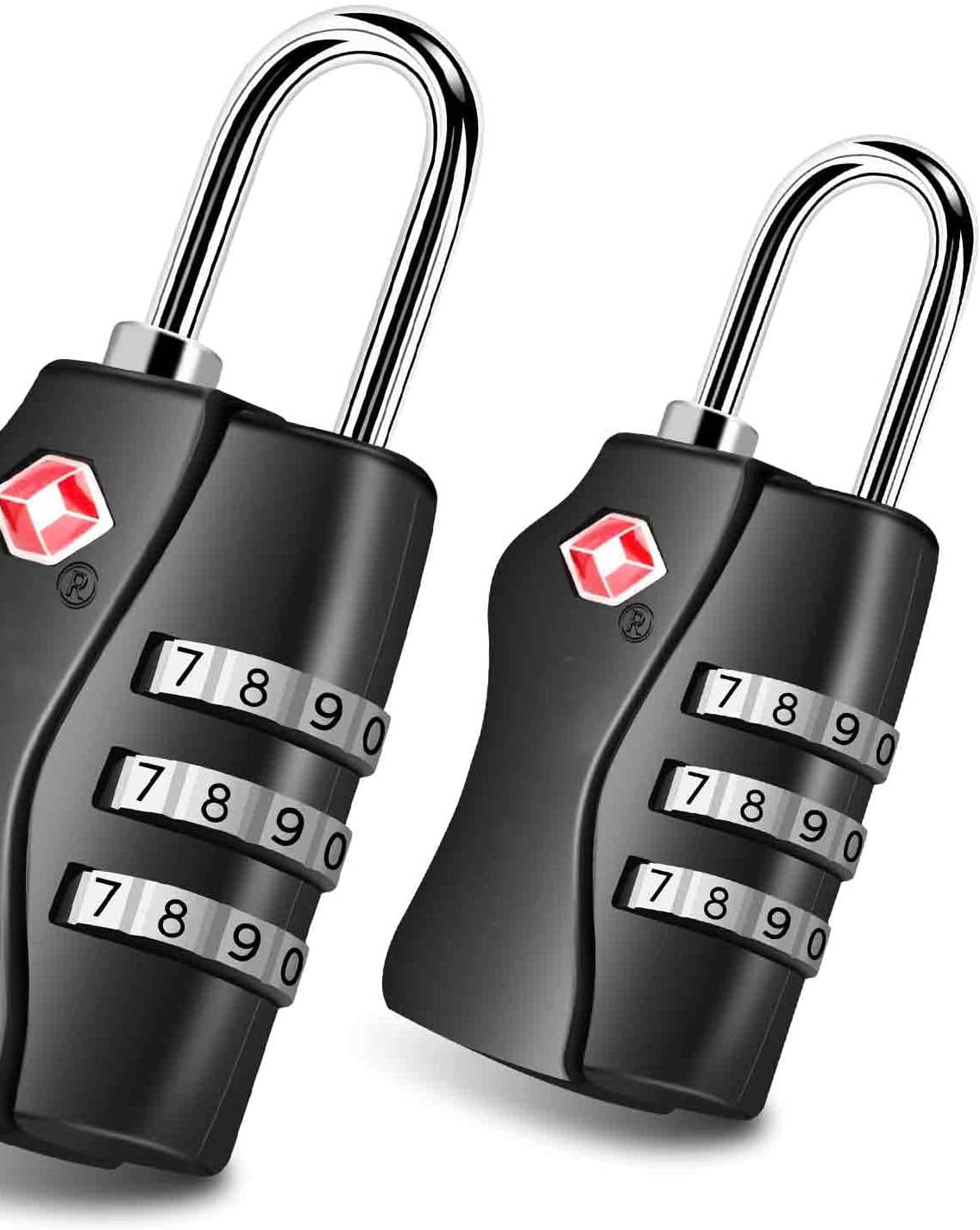 Travel Luggage Locks, Combination Lock Keyless, 3-Digit Padlocks for ...