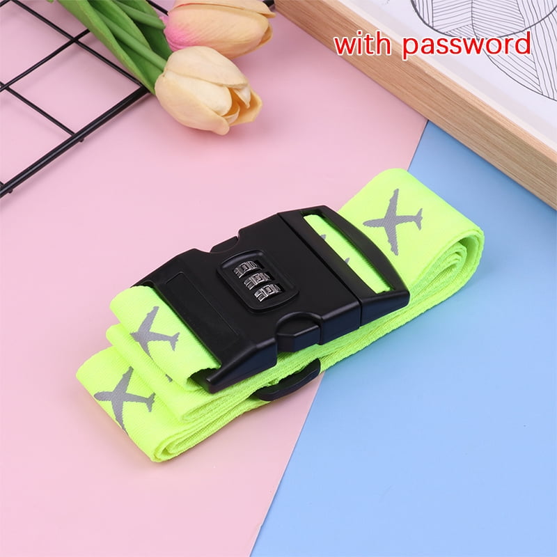 Travel Luggage Strap Adjustable Password Lock Packing Belt Baggage ...