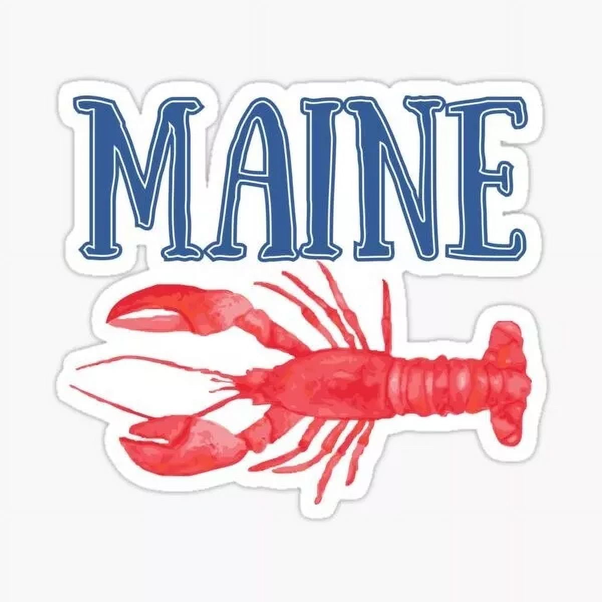 Travel Maine Fresh Lobster New England Vacation Destination Sticker ...