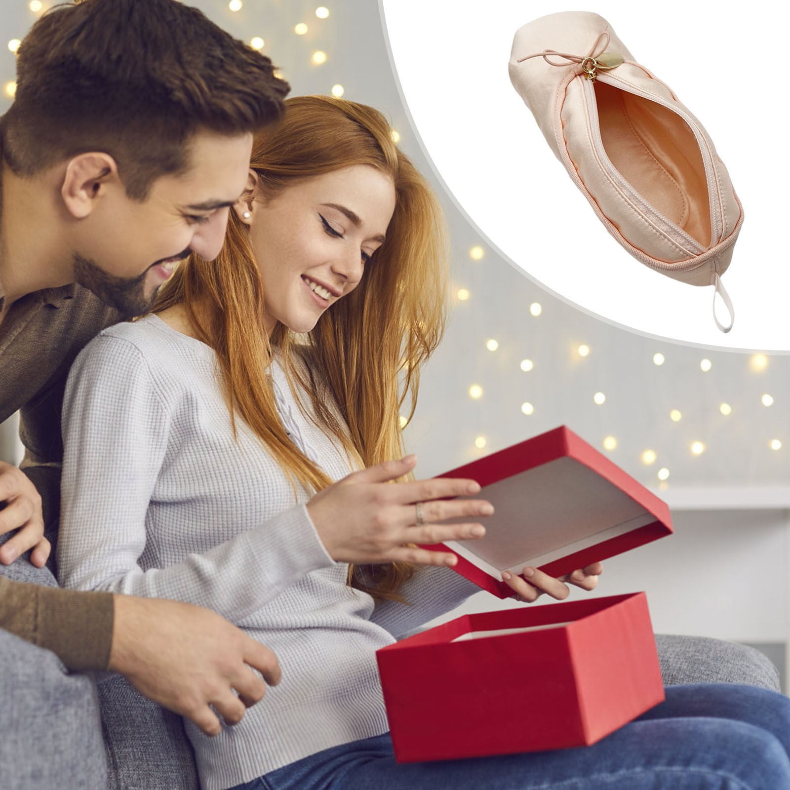 Travel Makeup Bag for Girls | Custom Dance Shoe Style Cosmetic Organizer | Ballet Slipper Design ...