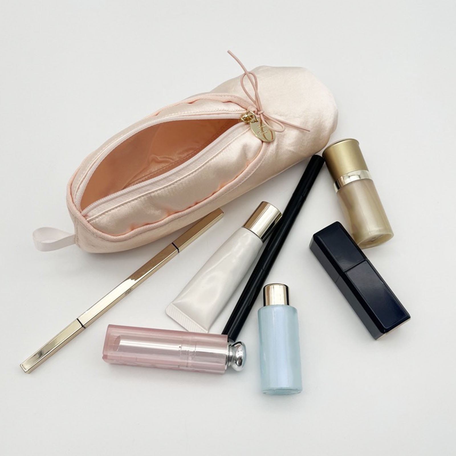 Travel Makeup Bag for Girls Custom Pink Ballet Dance Shoe Style ...