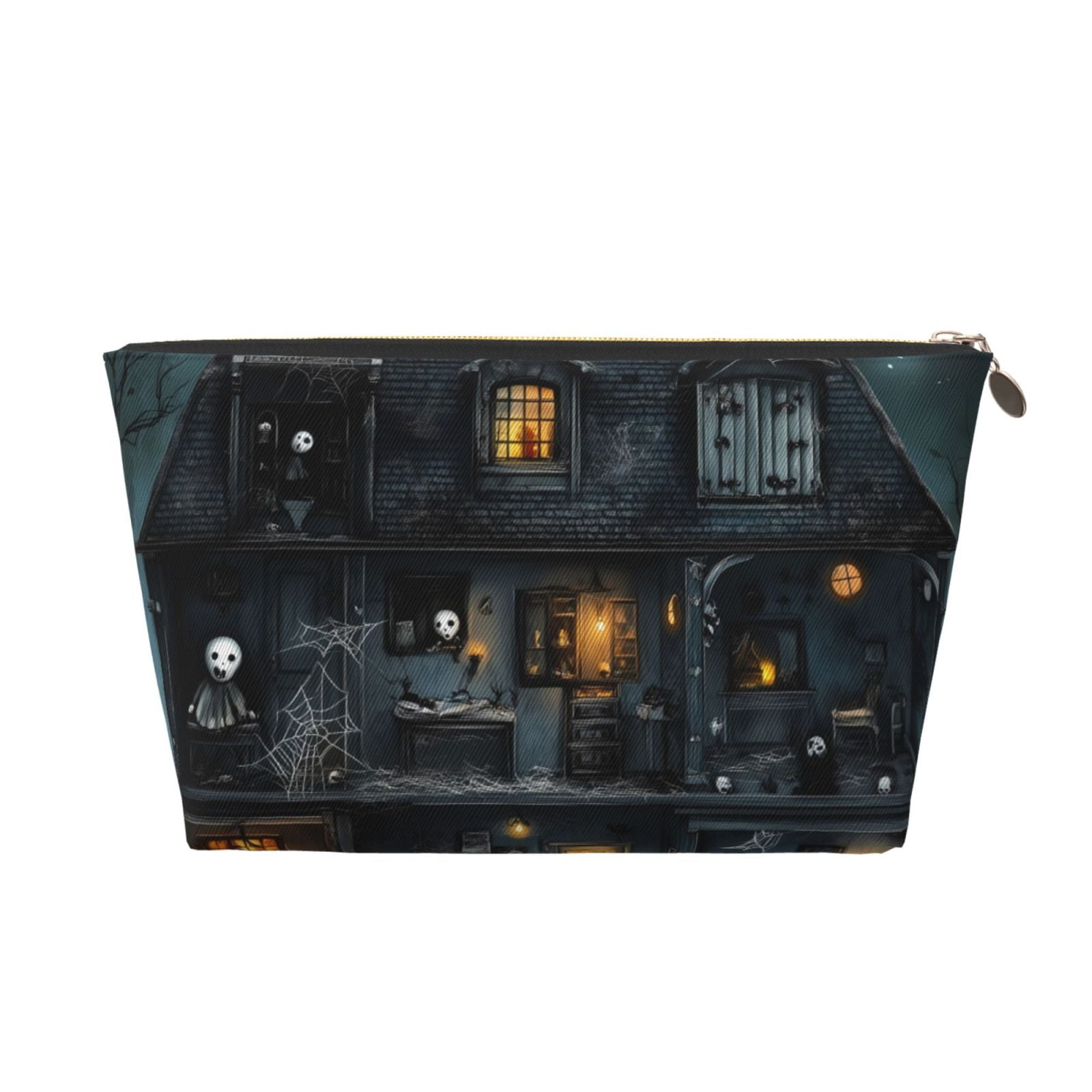 Travel Makeup Bag - Halloween Scary Dollhouse C Travel Toiletry Bag for ...