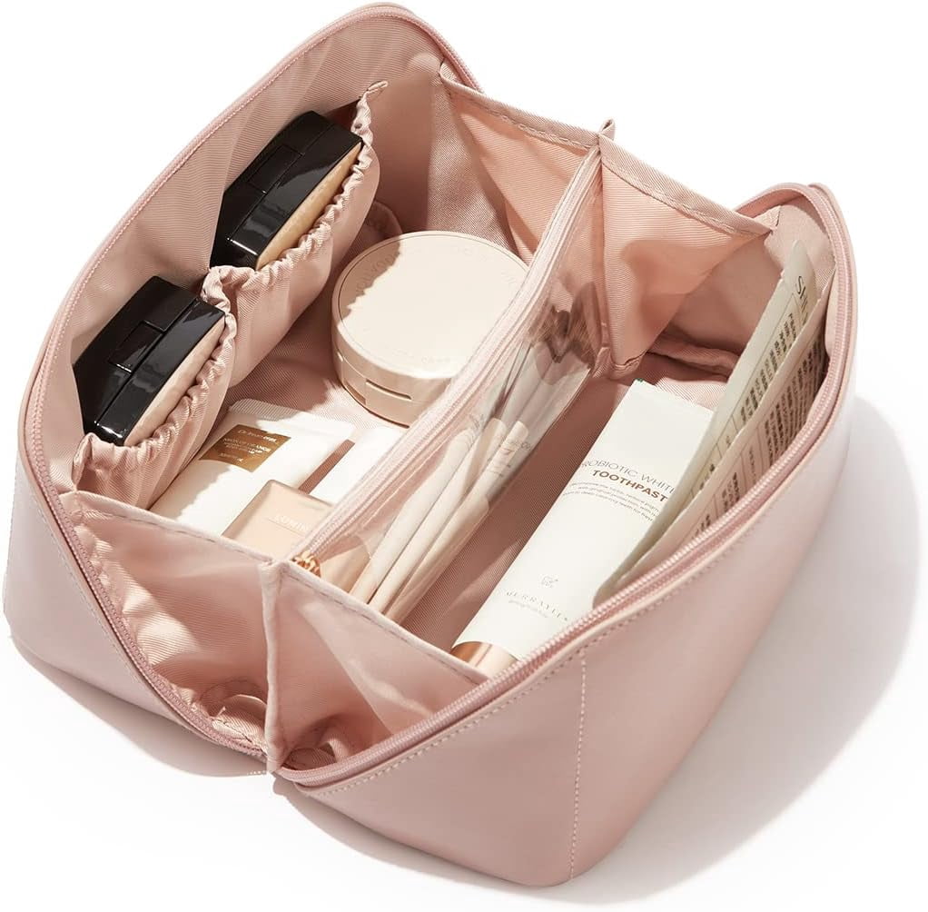 Travel Makeup Bag,Large Capacity Cosmetic Bags for Women,Waterproof ...