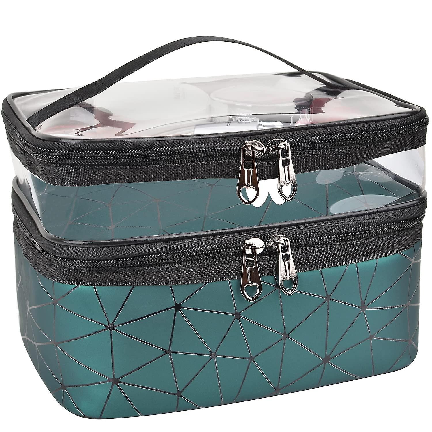 Travel Makeup Bag Organizer, Clear Waterproof Cosmetic Bags With Unique ...