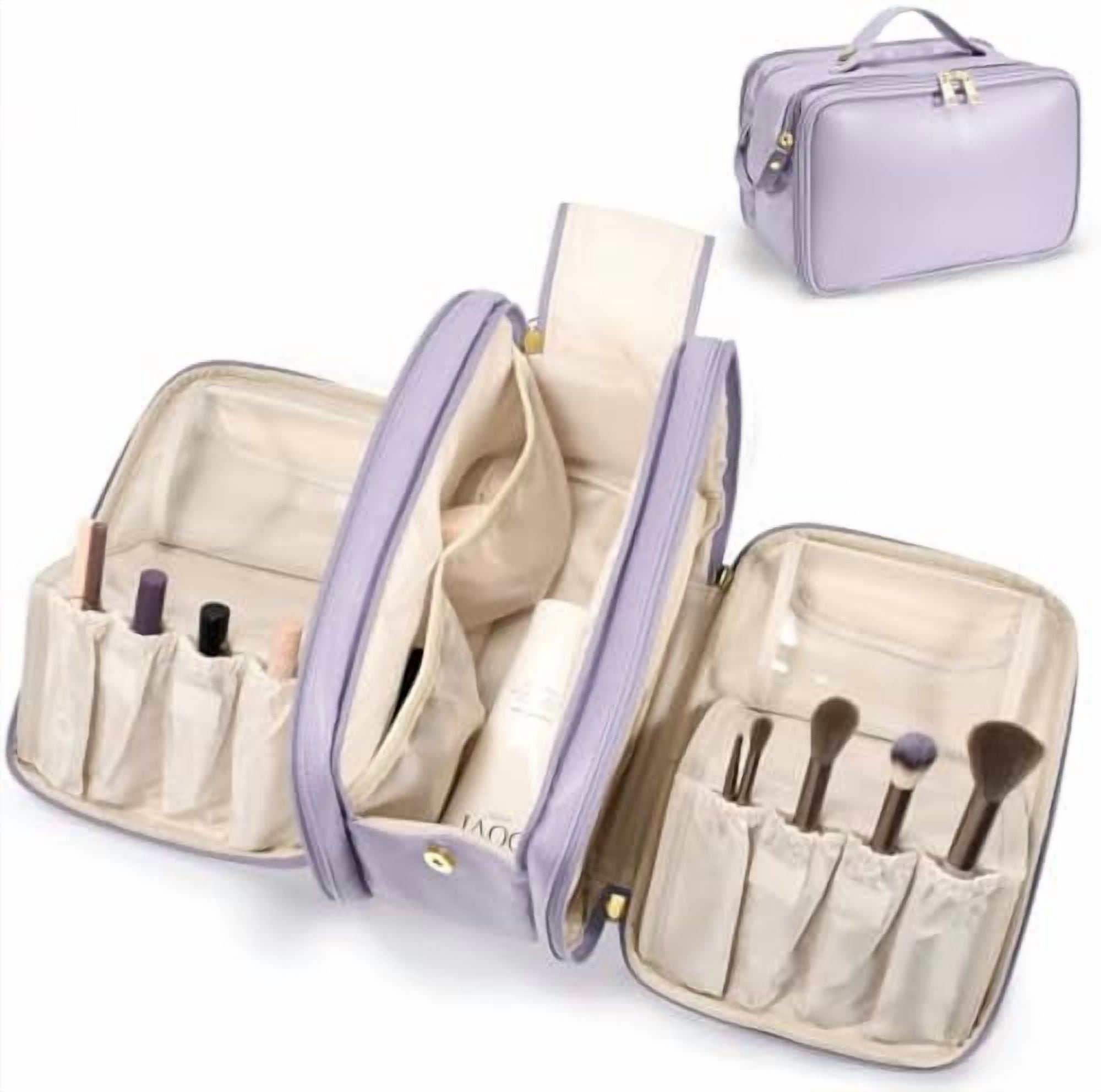Travel Makeup Bag Women's Large Capacity Cosmetic Portable Organizer ...