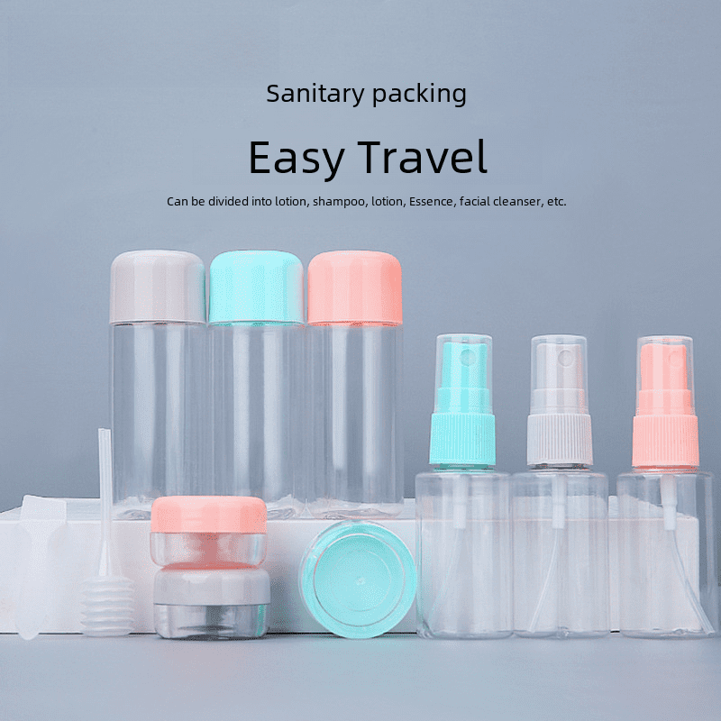 Travel Makeup Empty Bottle Set Bottle 8-piece Set Bottled Spray Bottle ...