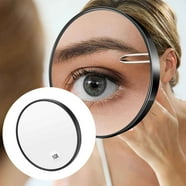 "simplehuman LED Sensor Makeup Mirror, 8"" Round, 10x, Touch-Control ...