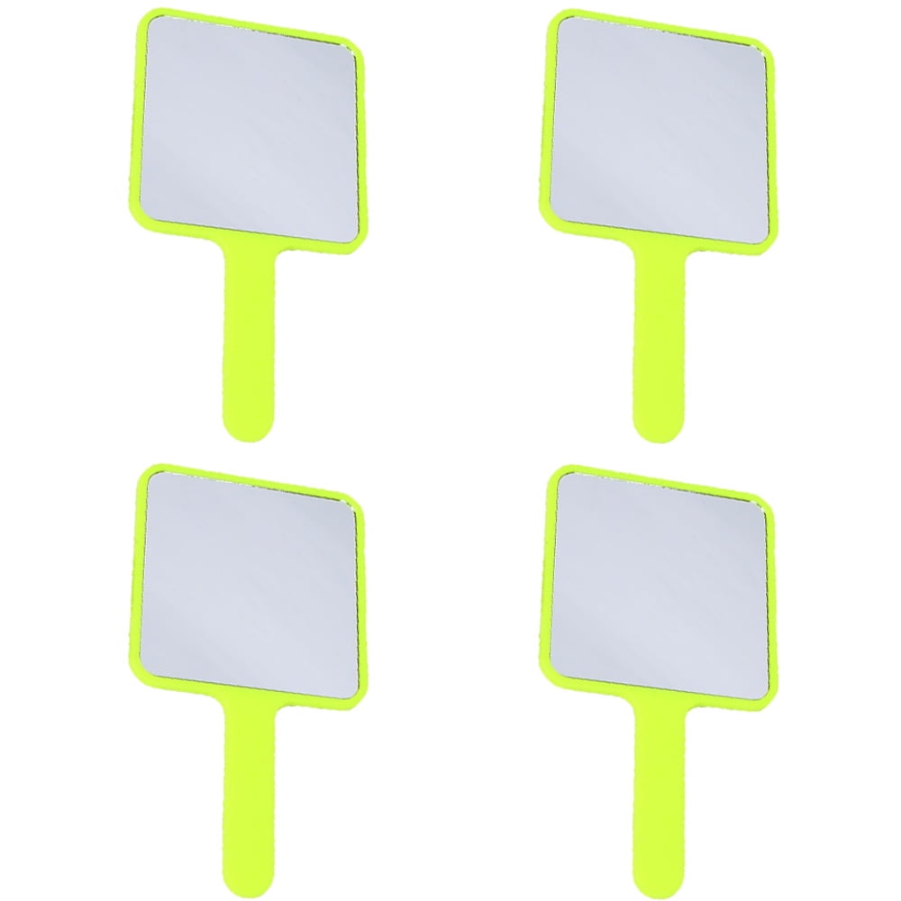 Travel Makeup Mirror Handy glass mirror girls mini handle mirror square ...
