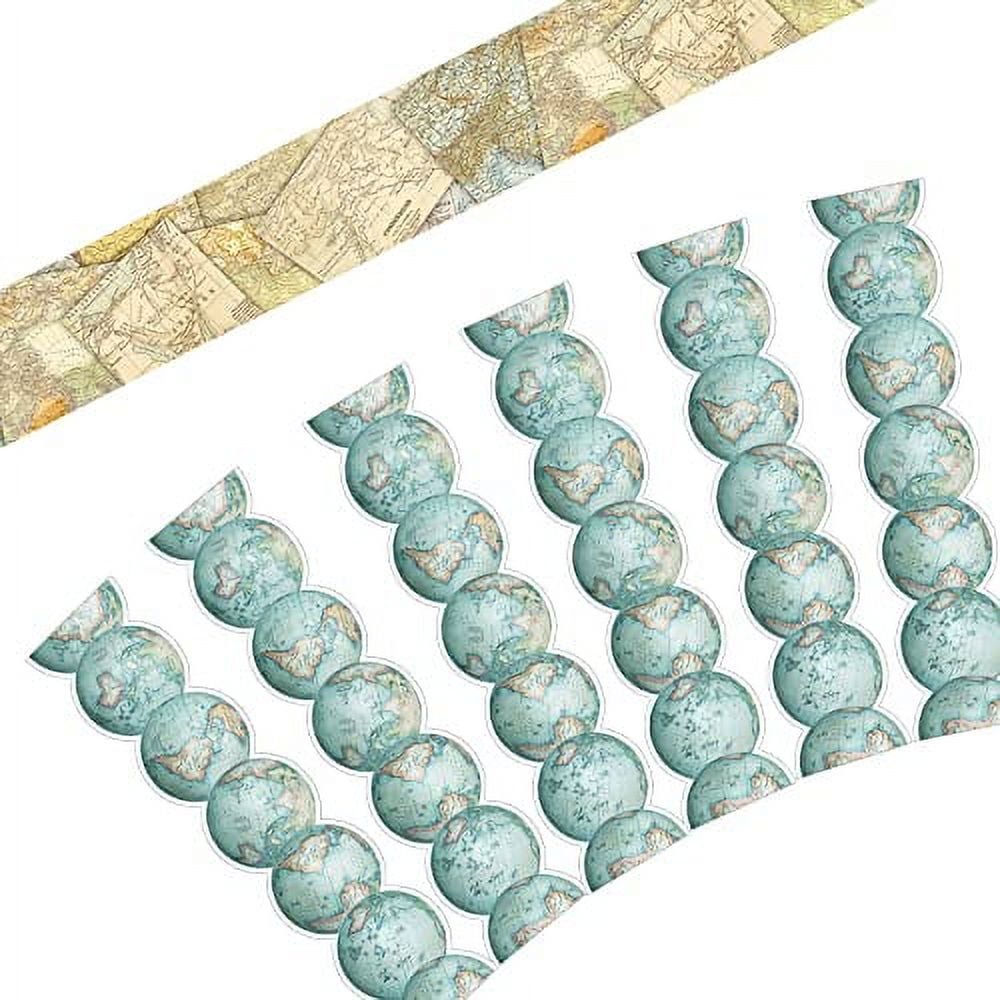 Travel The Map Globes Bulletin Board Straight Border Map Bulletin Board ...