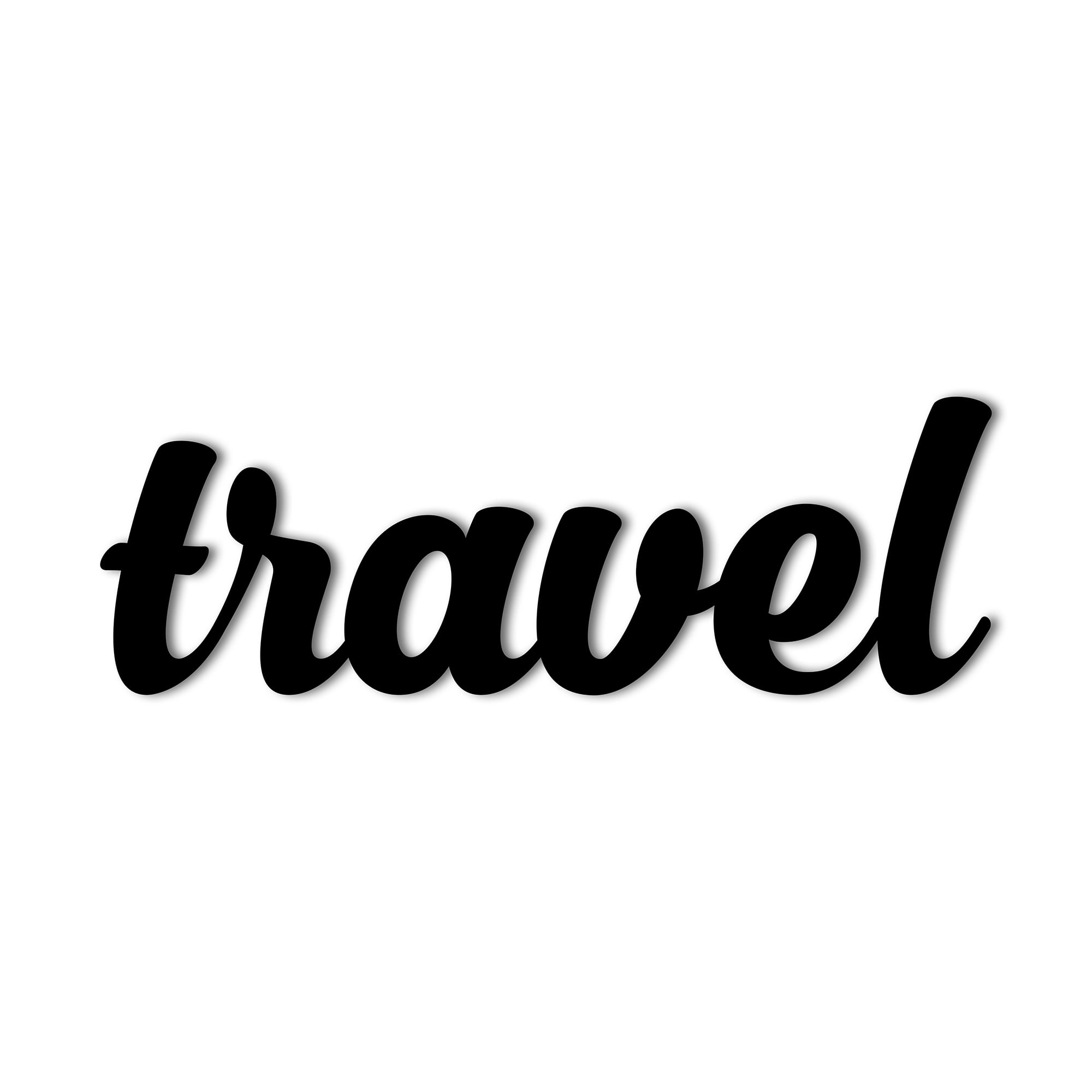 Travel - Metal Word Wall Sign Home Decor Explore World Decorative ...