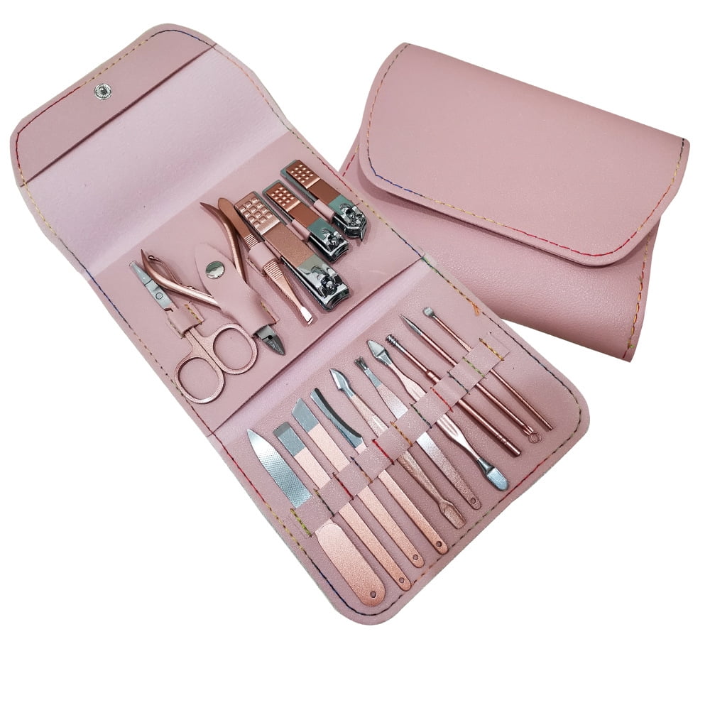 Travel Mini Manicure set Nail Clipper set Stainless Steel Pedicure Care ...