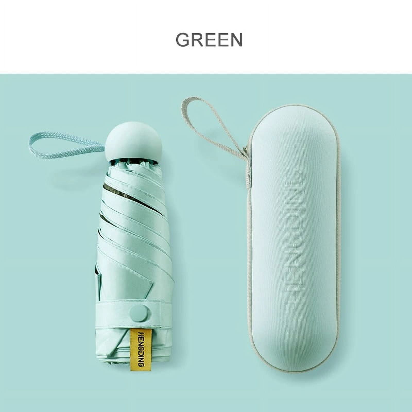 Travel Mini Umbrella, 8 Ribs Mini Portable Sun&Rain Lightweight ...