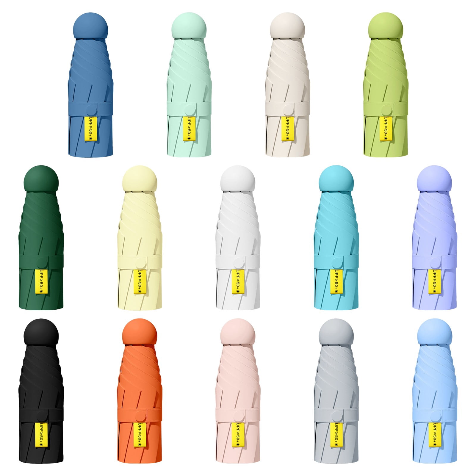 Travel Mini Umbrella for Purse With Case Small Compact UV Sun ...