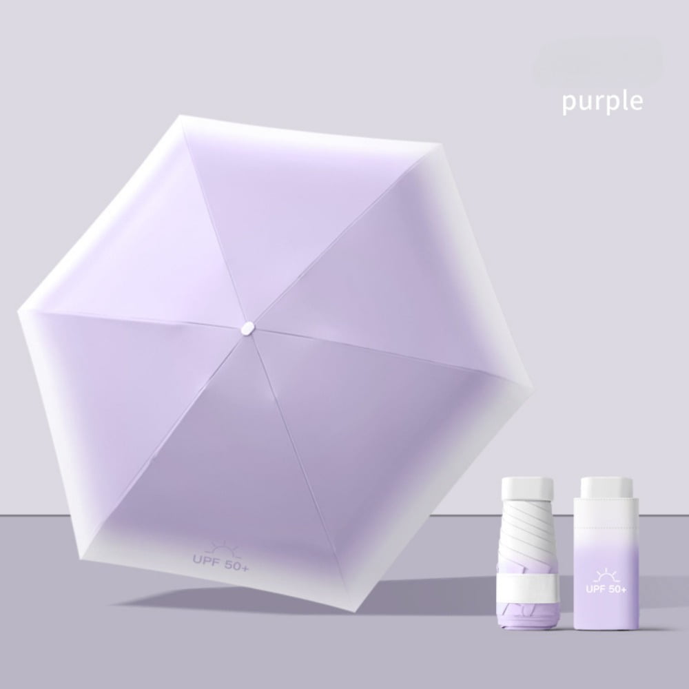Travel Mini Umbrella for Rain and Sun, Lightweight & Portable Compact ...