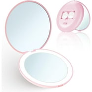 Gospire Ultra-Slim Lighted Compact Travel Makeup Mirror, Rechargeable ...