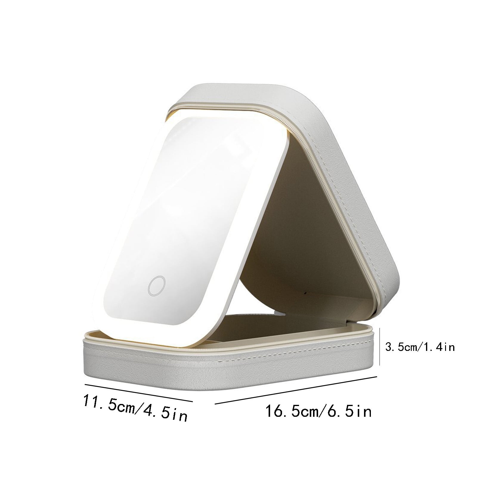 Travel Mirror for Makeup, Rechargeable Light up Pink Mirror with 72 LED ...