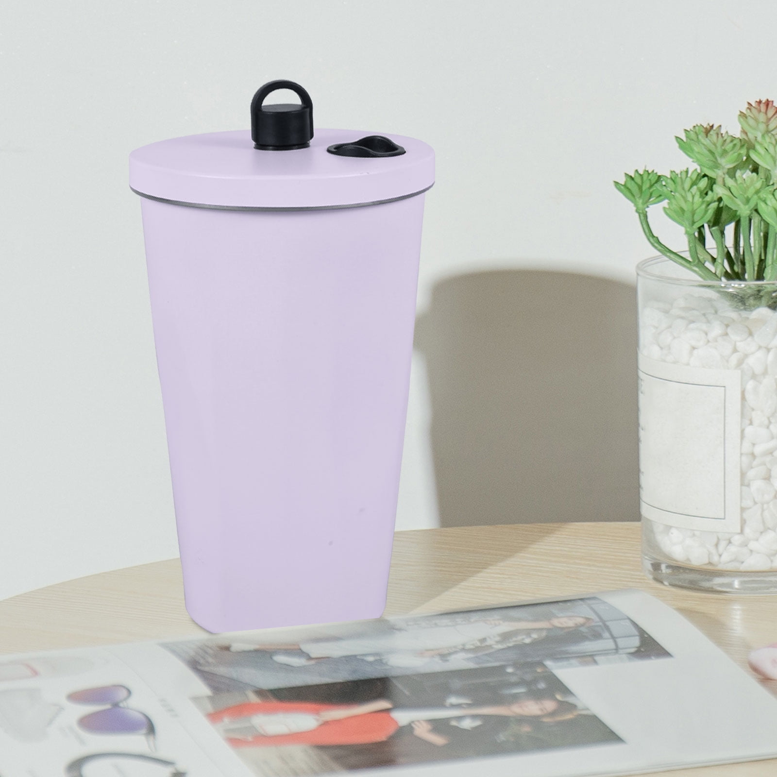 Travel Mug with Straw 600ML Stainless Steel Insulated Tumbler Leakproof ...