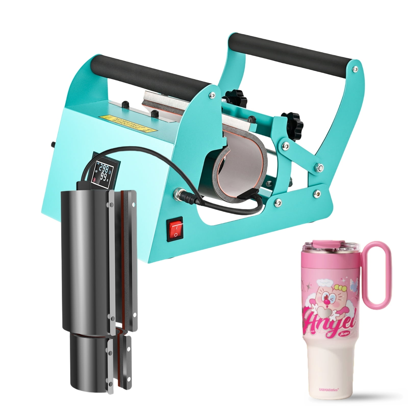 Travel Mug Tumbler Heat Press Machine Sublimation Printing Travel 40oz Cup - Walmart.com