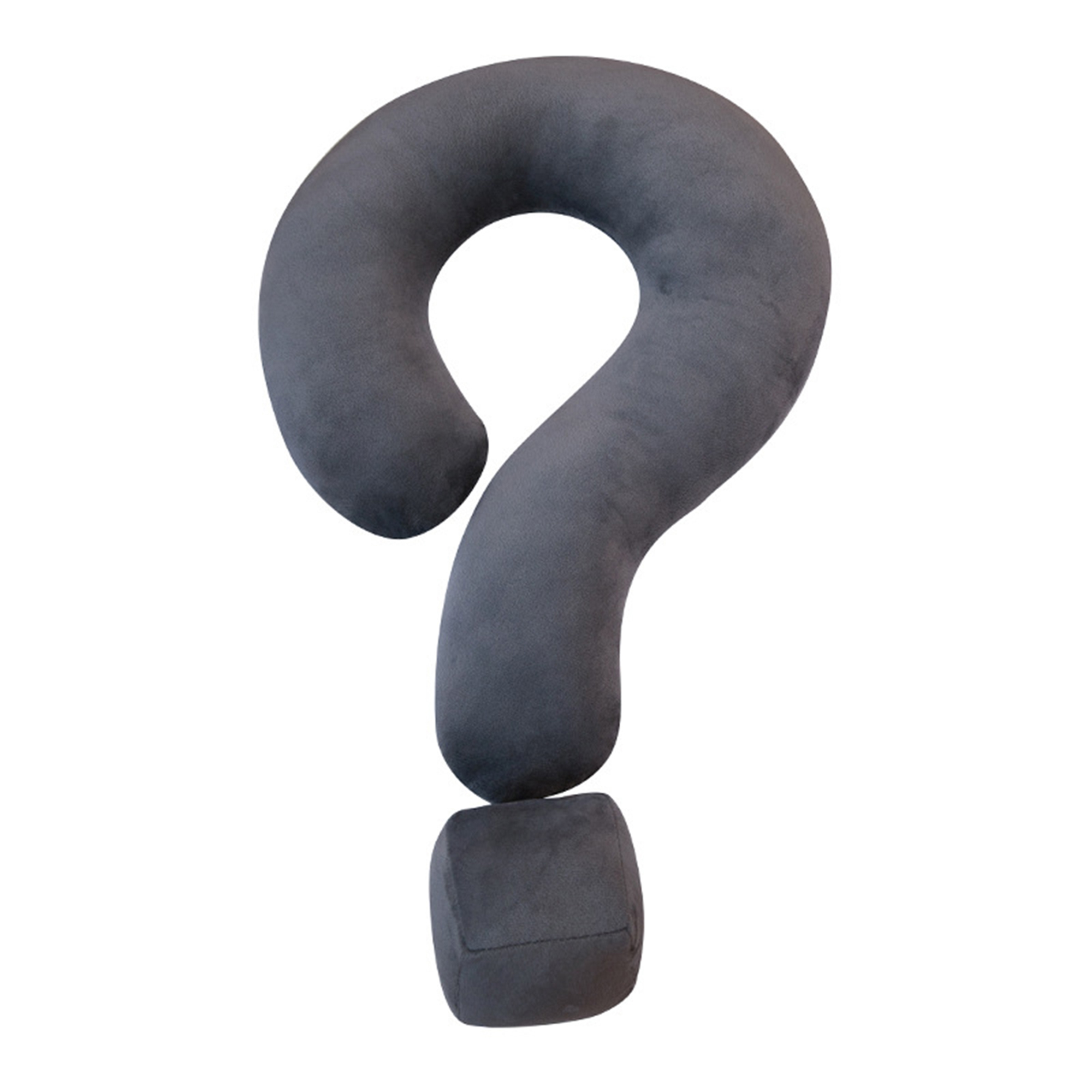 Travel Neck Pillow Cozy Soft Question Mark Shape Neck Support Pillow ...
