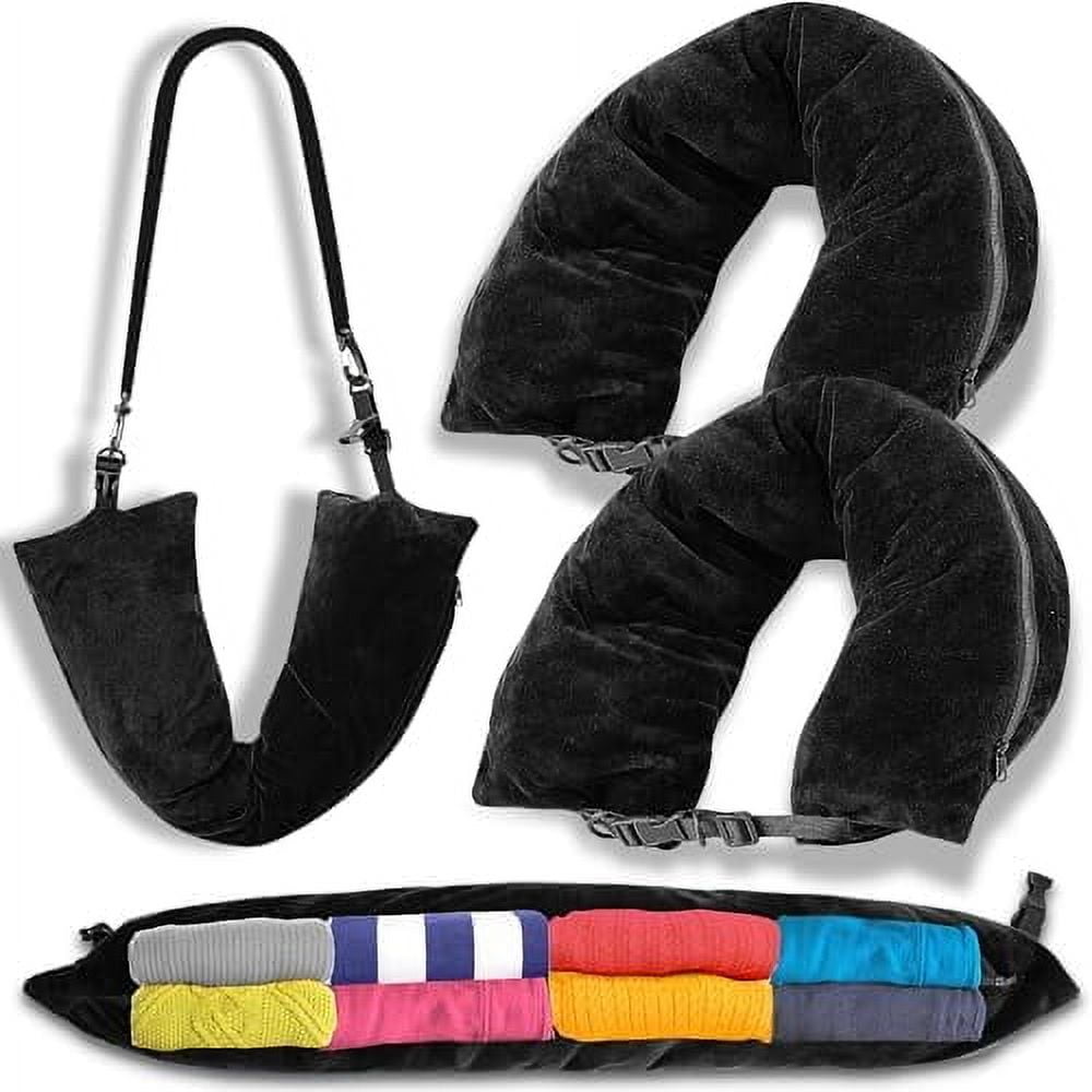Travel Neck Pillow Stuffable with Clothes,Stuffable Neck Pillow for ...