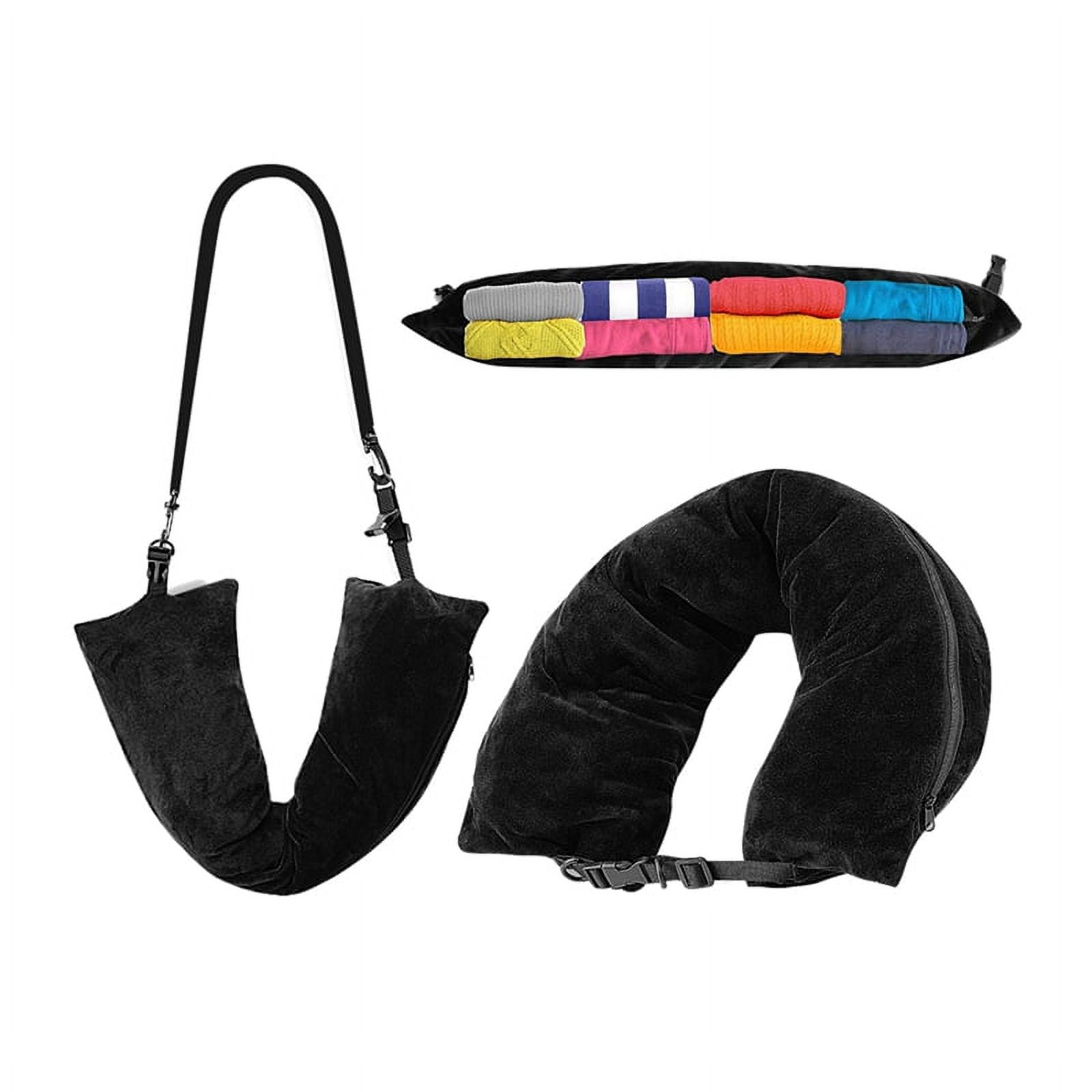 Travel Neck Pillow Stuffable with Clothes,Stuffable Neck Pillow for ...