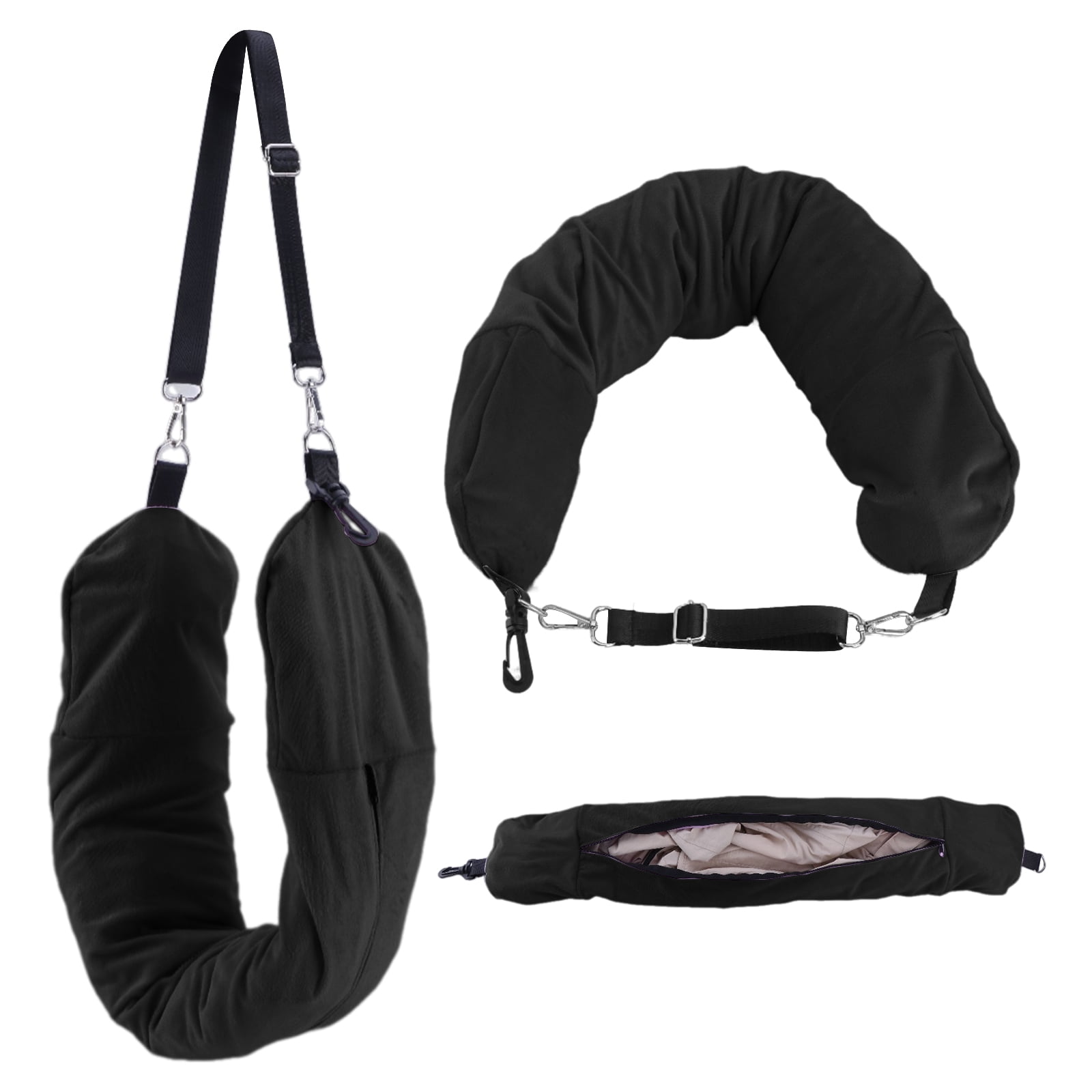 Travel Neck Pillow with Clothes Stuffable Travel Pillow Stuffable Neck ...