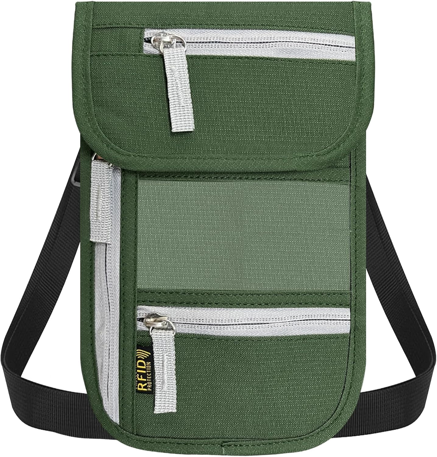 Travel Neck Wallet, RFID Blocking Passport Holder with Adjustable Neck ...