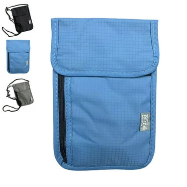 Travel Neck Pouch Neck Wallet with RFID Blocking Passport Holder Travel ...