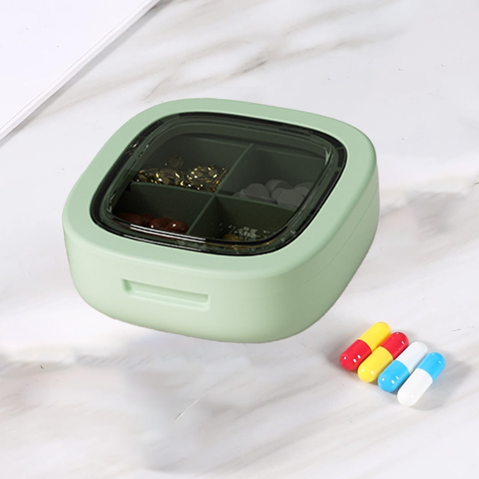 Travel Organizer Box, Tablets Box Portable Medicines Tablets Dispenser ...