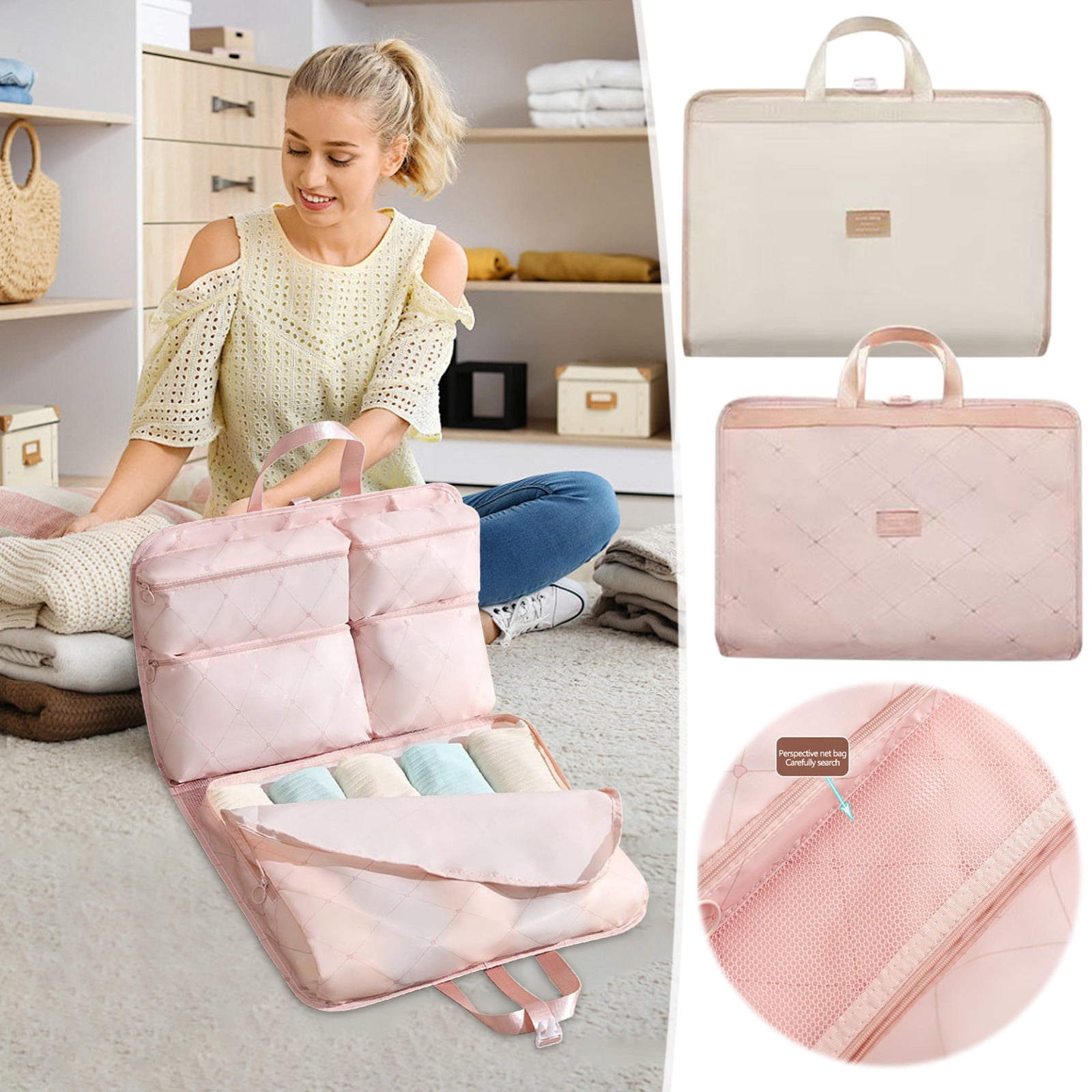 Travel Organizer Set 7-in-1 Large Capacity Packing Cubes with Separate ...