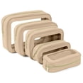 Travel Packing Cubes Set Light khaki 5pcs - Walmart.com