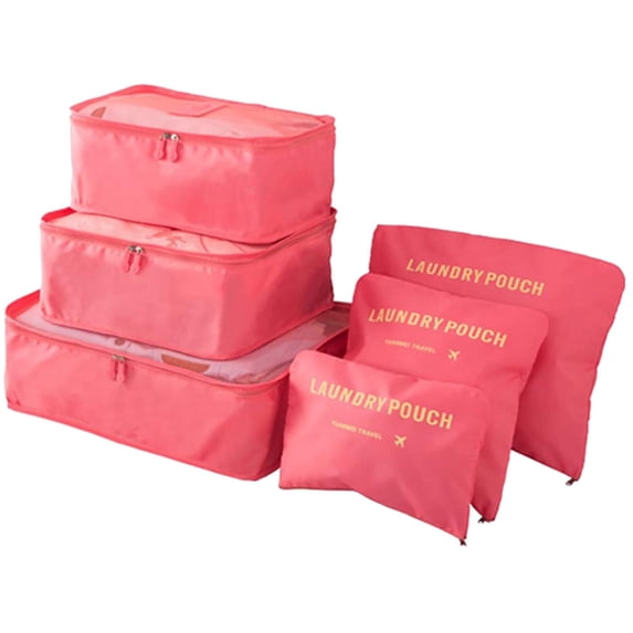 Travel Packing Cubes, Water-resistant Dust-proof 6 Piece Set ...